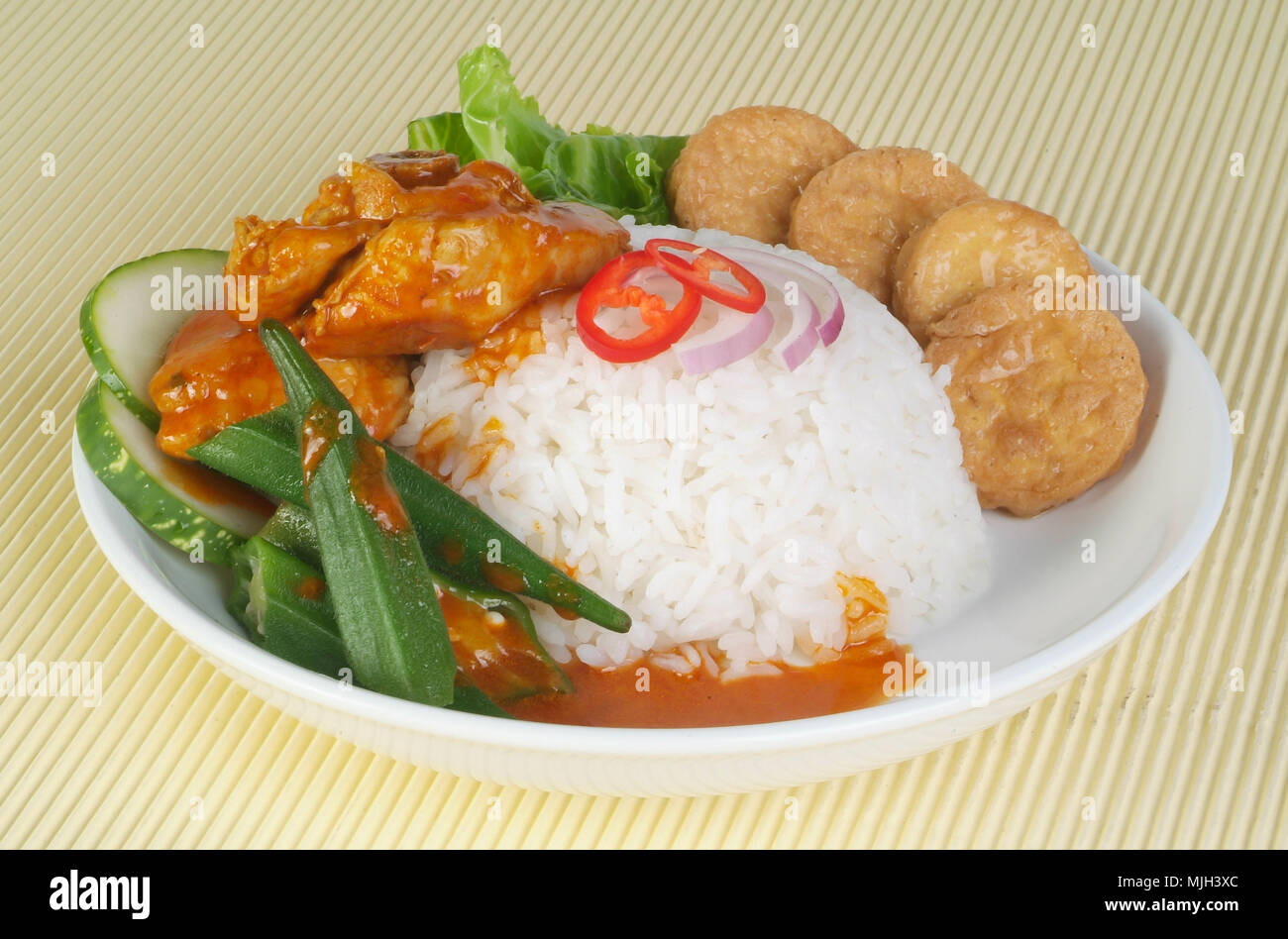 asia food and rice malaysia Stock Photo - Alamy