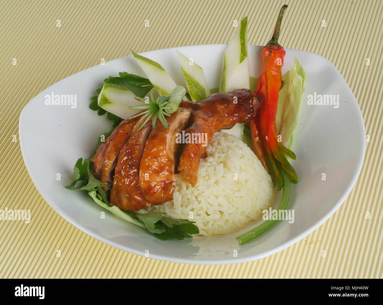 Singapore style chicken chop hi-res stock photography and images - Alamy