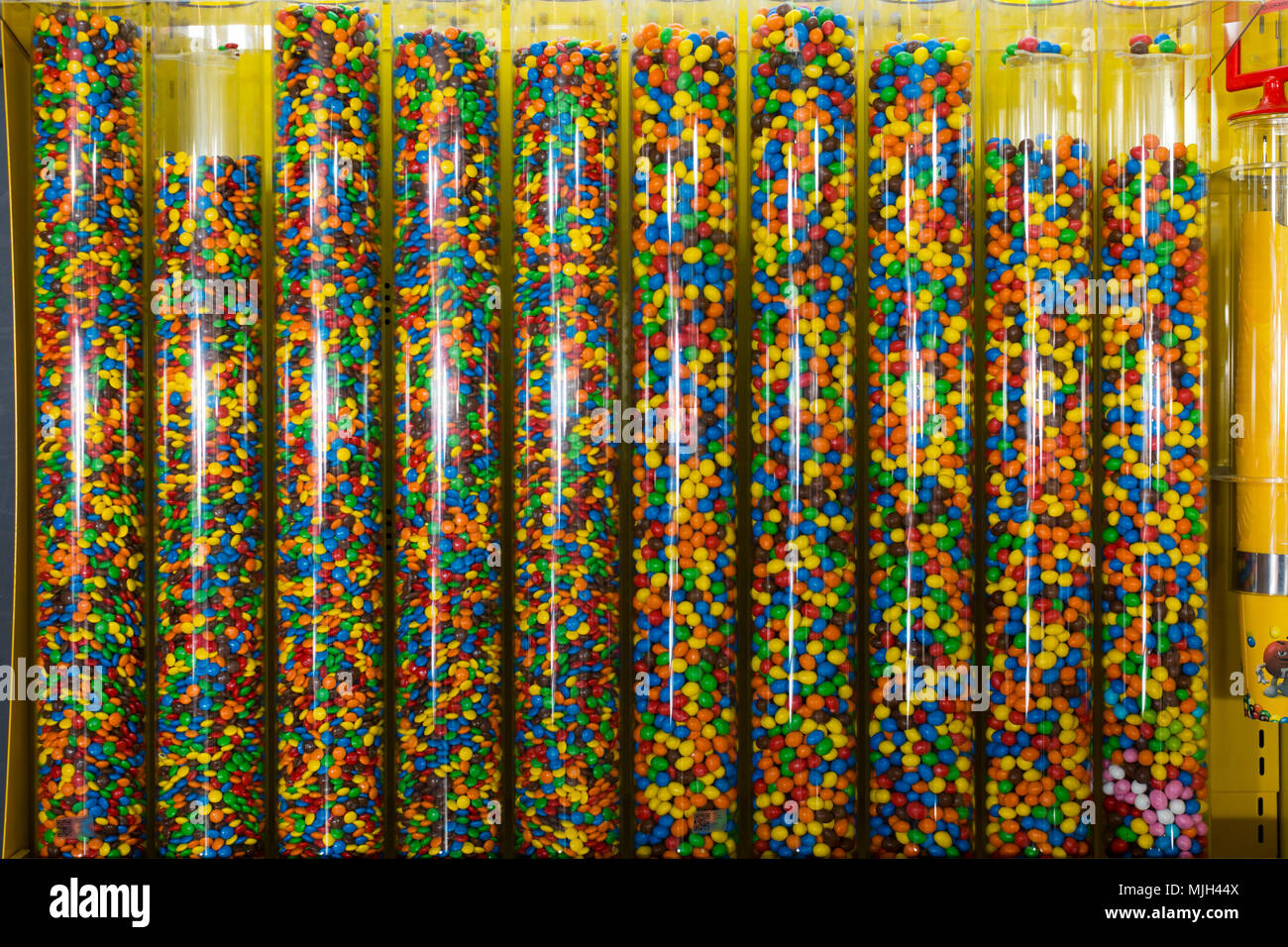 Sweets of different shapes and sizes selling in the store by weight ...