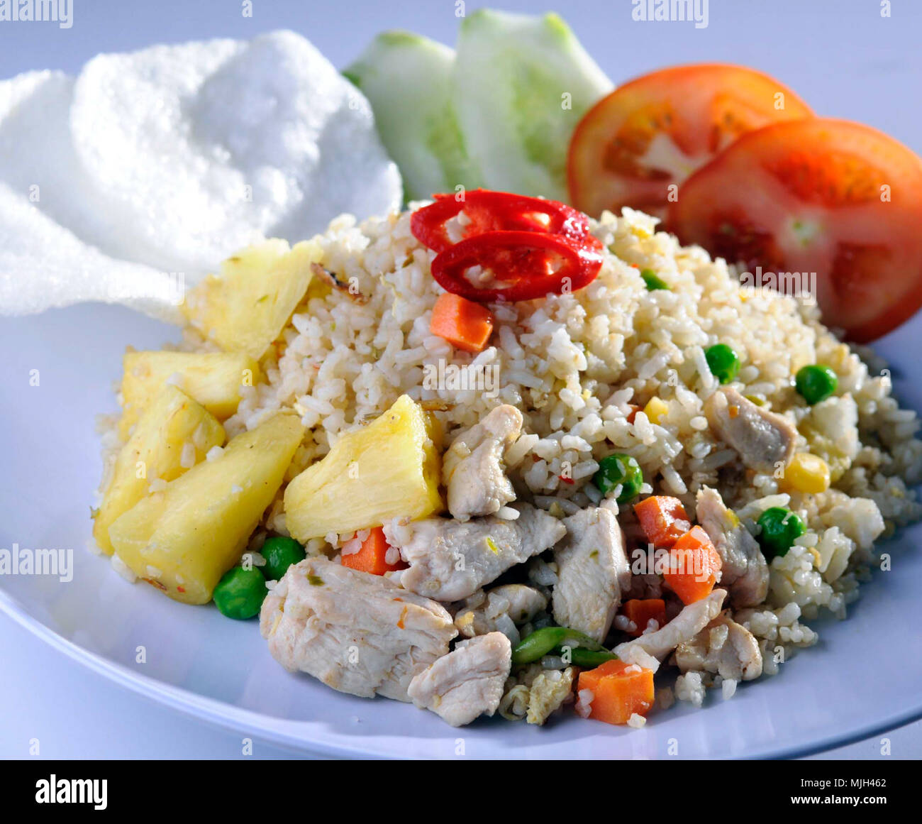fried rice. Part of a series of nine Asian food dishes Stock Photo - Alamy