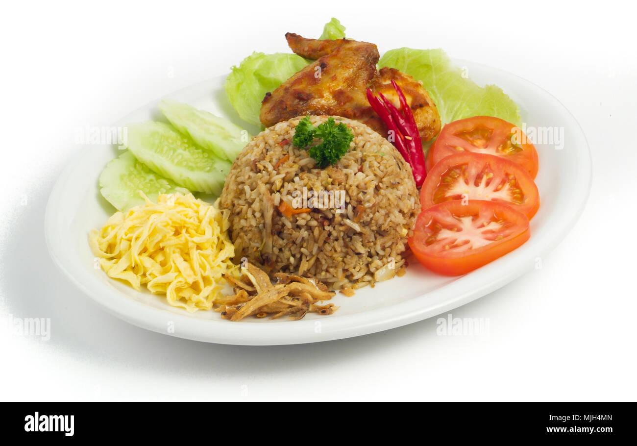 fried rice. Part of a series of nine Asian food dishes Stock Photo - Alamy