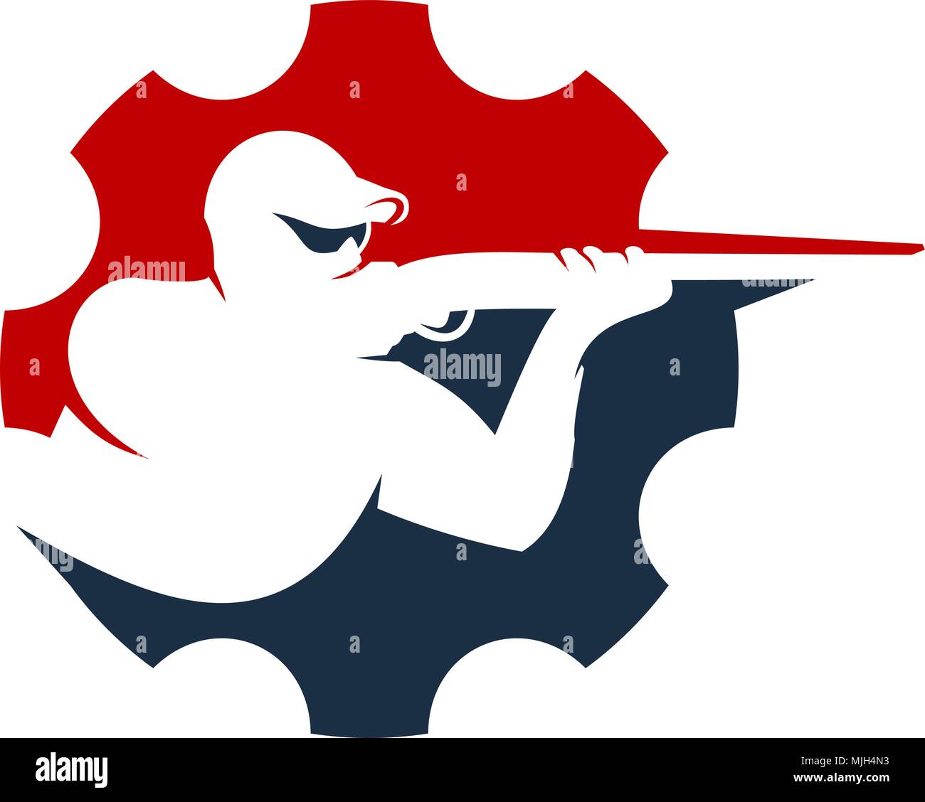 Hunting Icon Logo Design Element Stock Vector Image & Art - Alamy