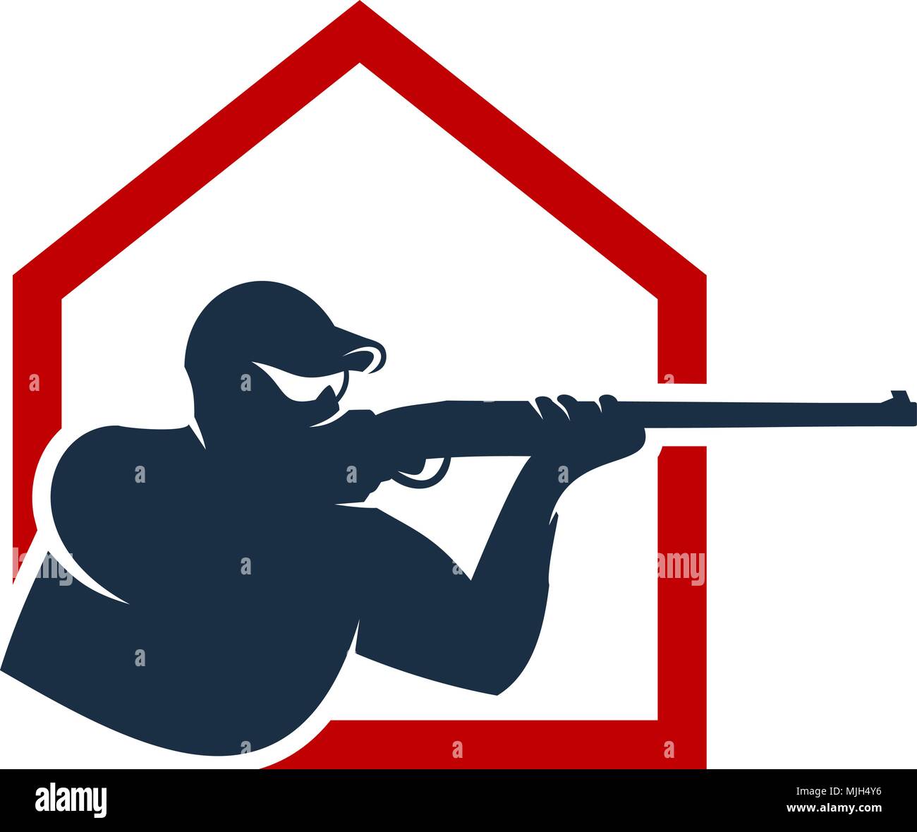 Hunting Icon Logo Design Element Stock Vector Image & Art - Alamy