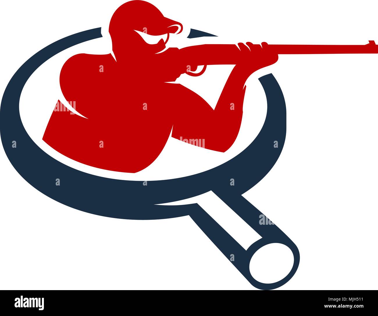 Hunting Icon Logo Design Element Stock Vector Image & Art - Alamy