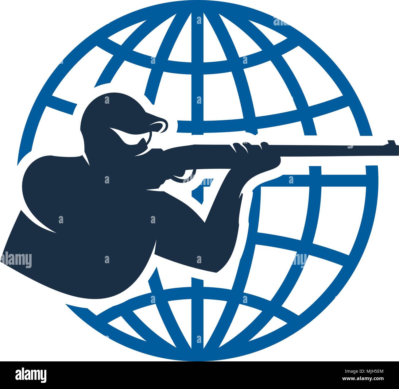 Hunting Icon Logo Design Element Stock Vector Image & Art - Alamy
