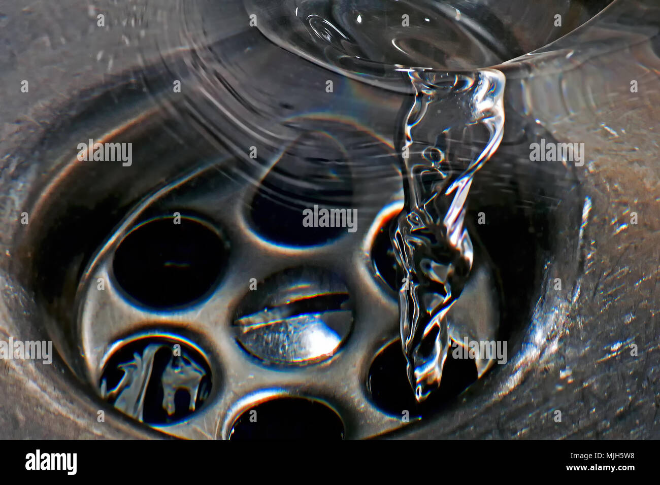 Plughole spiral hi-res stock photography and images - Alamy