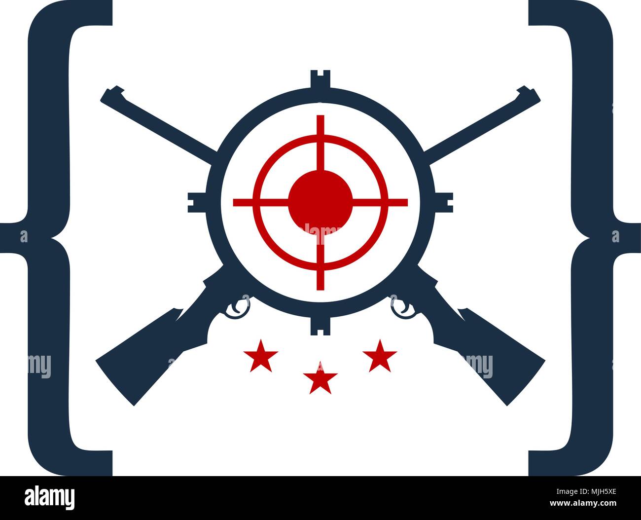 Hunting Icon Logo Design Element Stock Vector Image & Art - Alamy