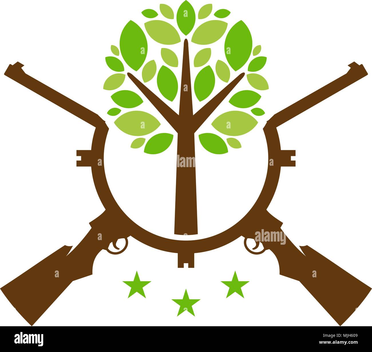 Hunting Icon Logo Design Element Stock Vector Image & Art - Alamy