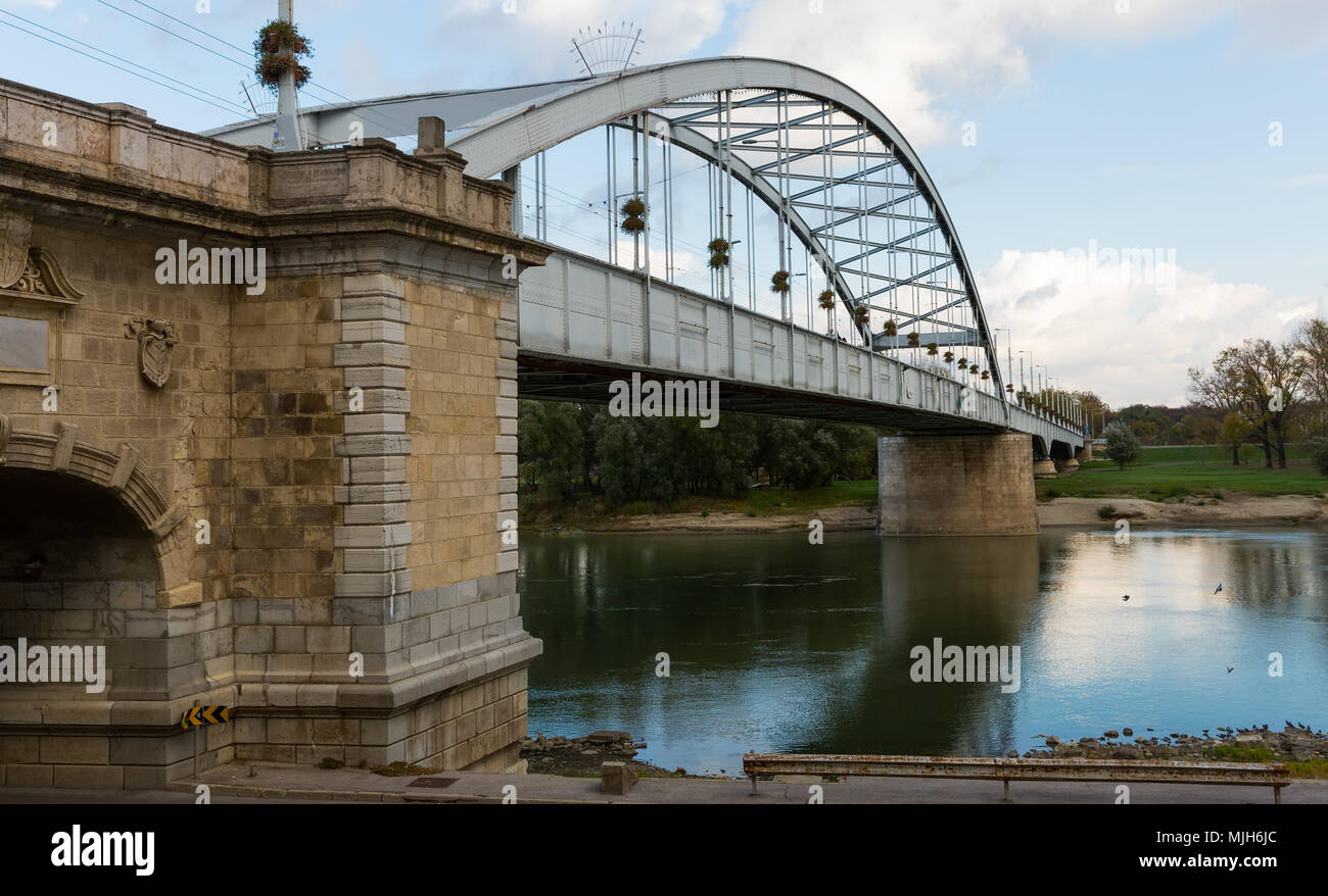 Image of Bridge on Tisza in hungarian city Szeged outdoors Stock Photo ...