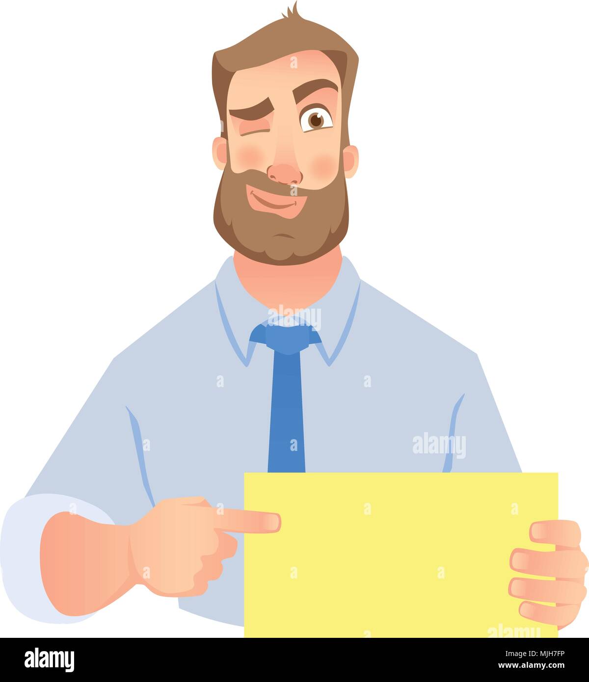 Young person holding sign Stock Vector Images - Alamy