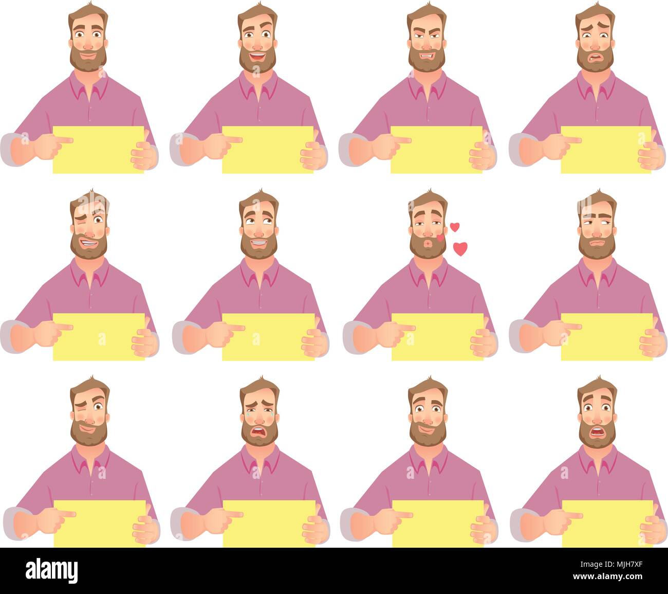 Business communication man holding Stock Vector Images - Alamy