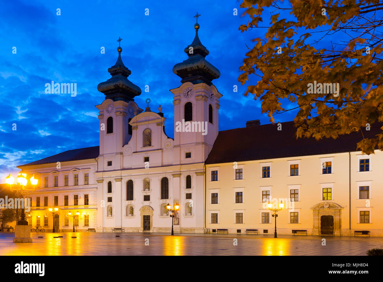 Cathedral of Gyor in the historical center, Hungary Stock Photo - Alamy
