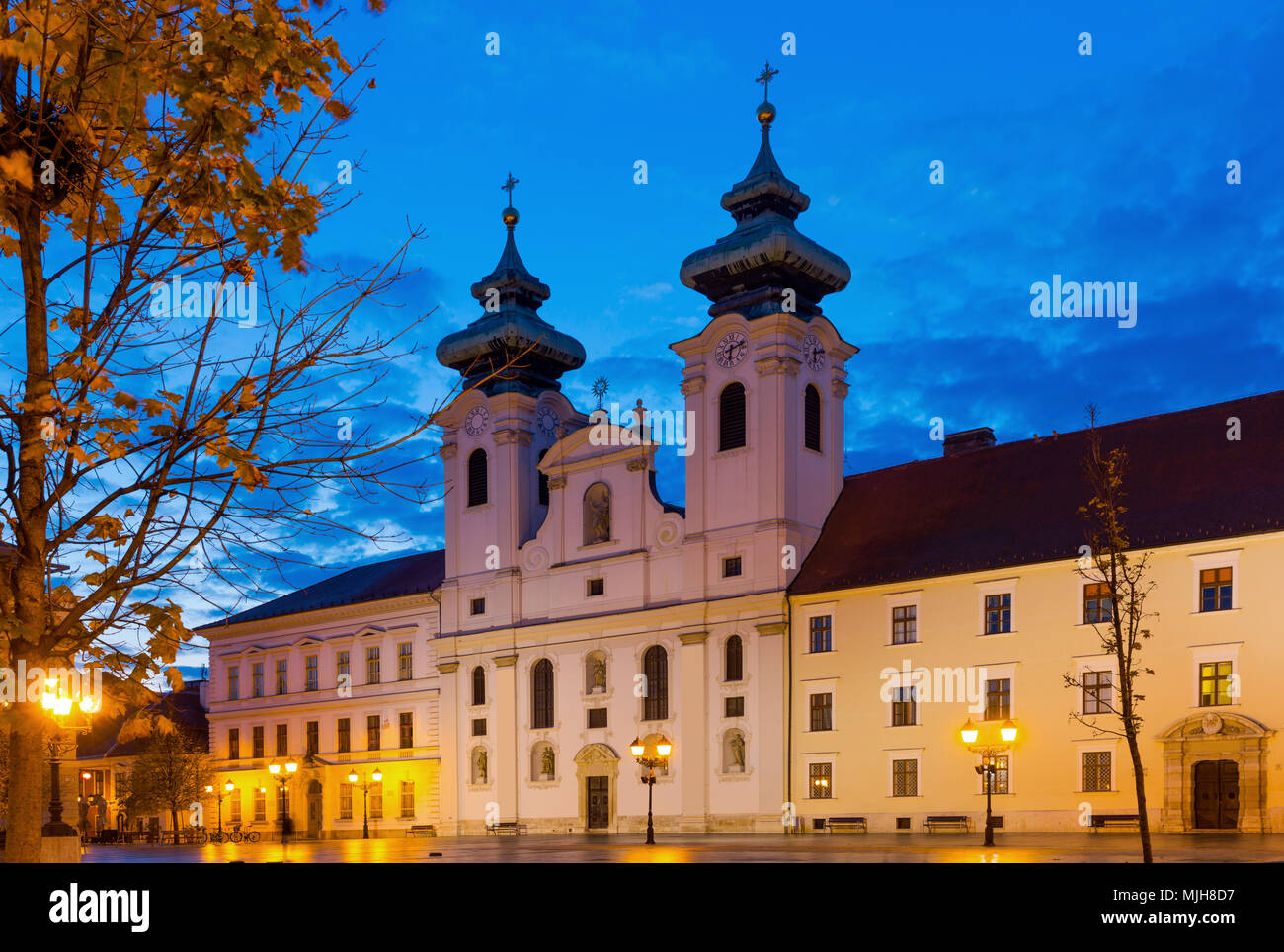 Cathedral of Gyor in the historical center, Hungary Stock Photo - Alamy