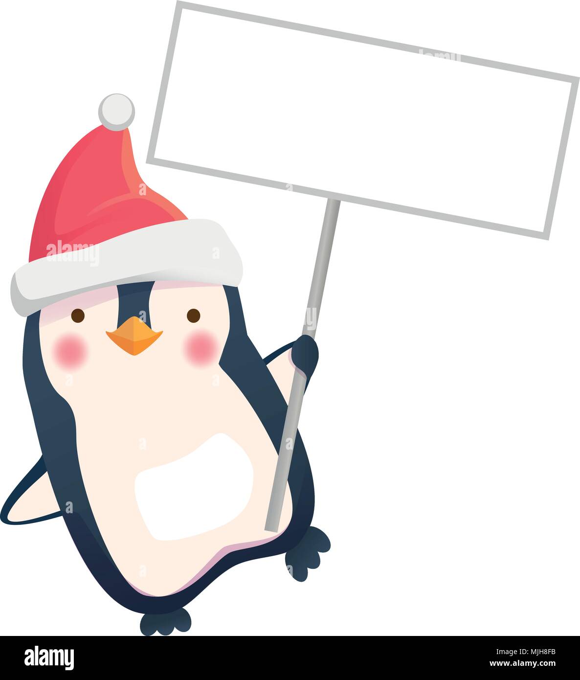 Santa Holding Sign Stock Vector Images - Alamy