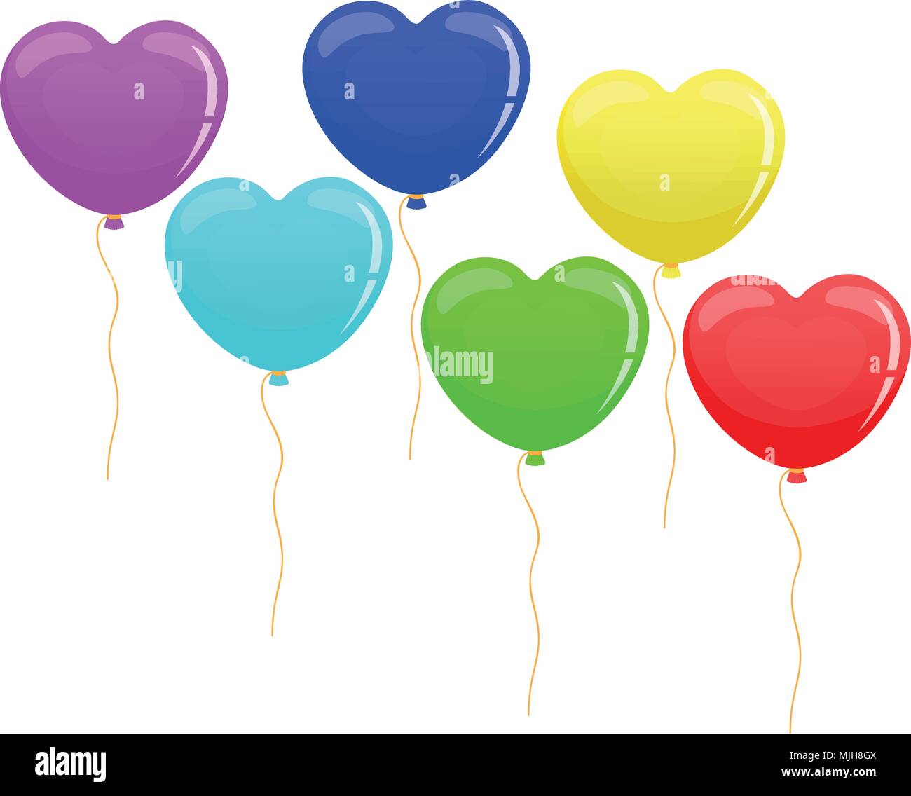 balloon heart set Stock Vector Image & Art - Alamy