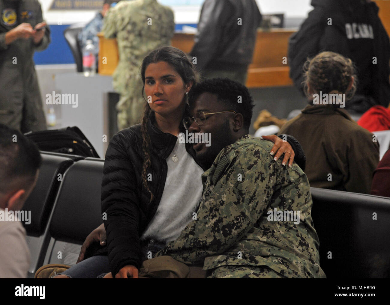 OAK HARBOR, Wash. (Apr. 3, 2018) — Sailors assigned to Patrol Squadron ...