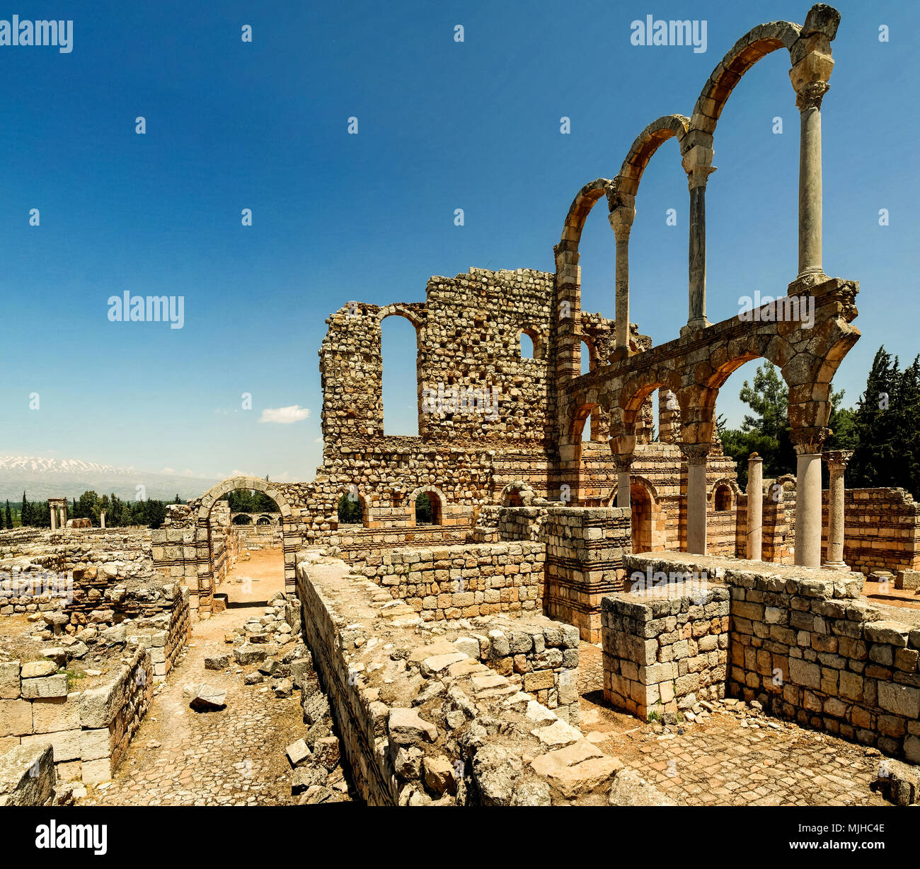 Umayyad city ruins anjar hi-res stock photography and images - Alamy