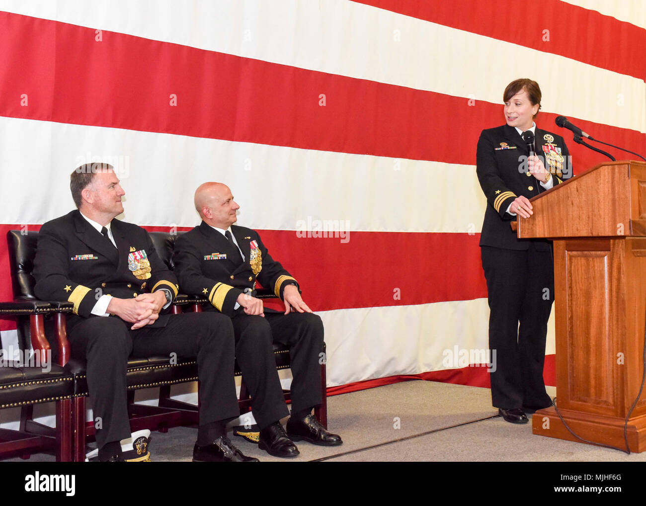 Beach, Va. (April 5, 2018) – Cmdr. Danielle Lukich, a Cleveland native ...