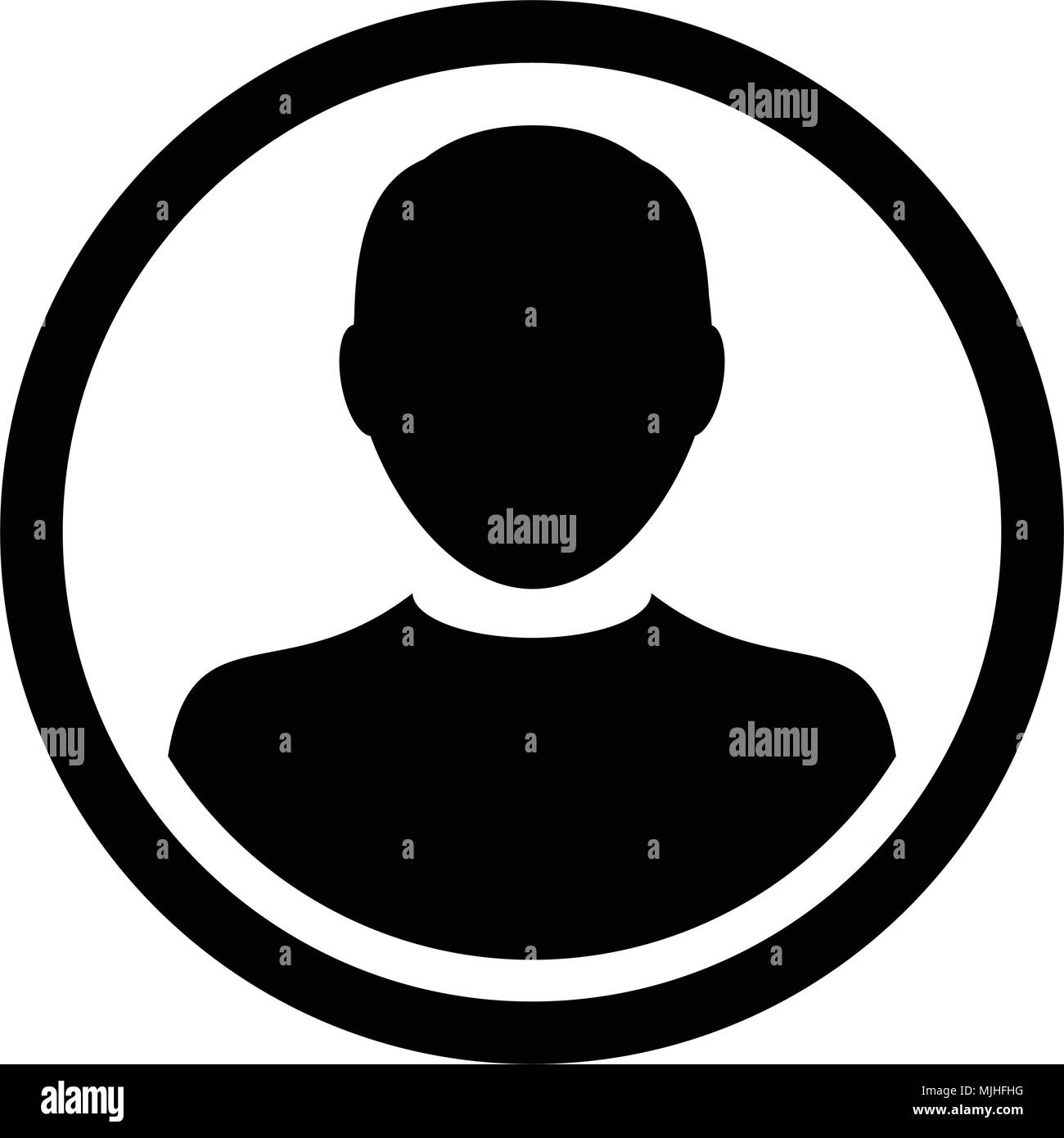 User Icon Vector Male Person Symbol Profile Circle Avatar Sign in Flat ...