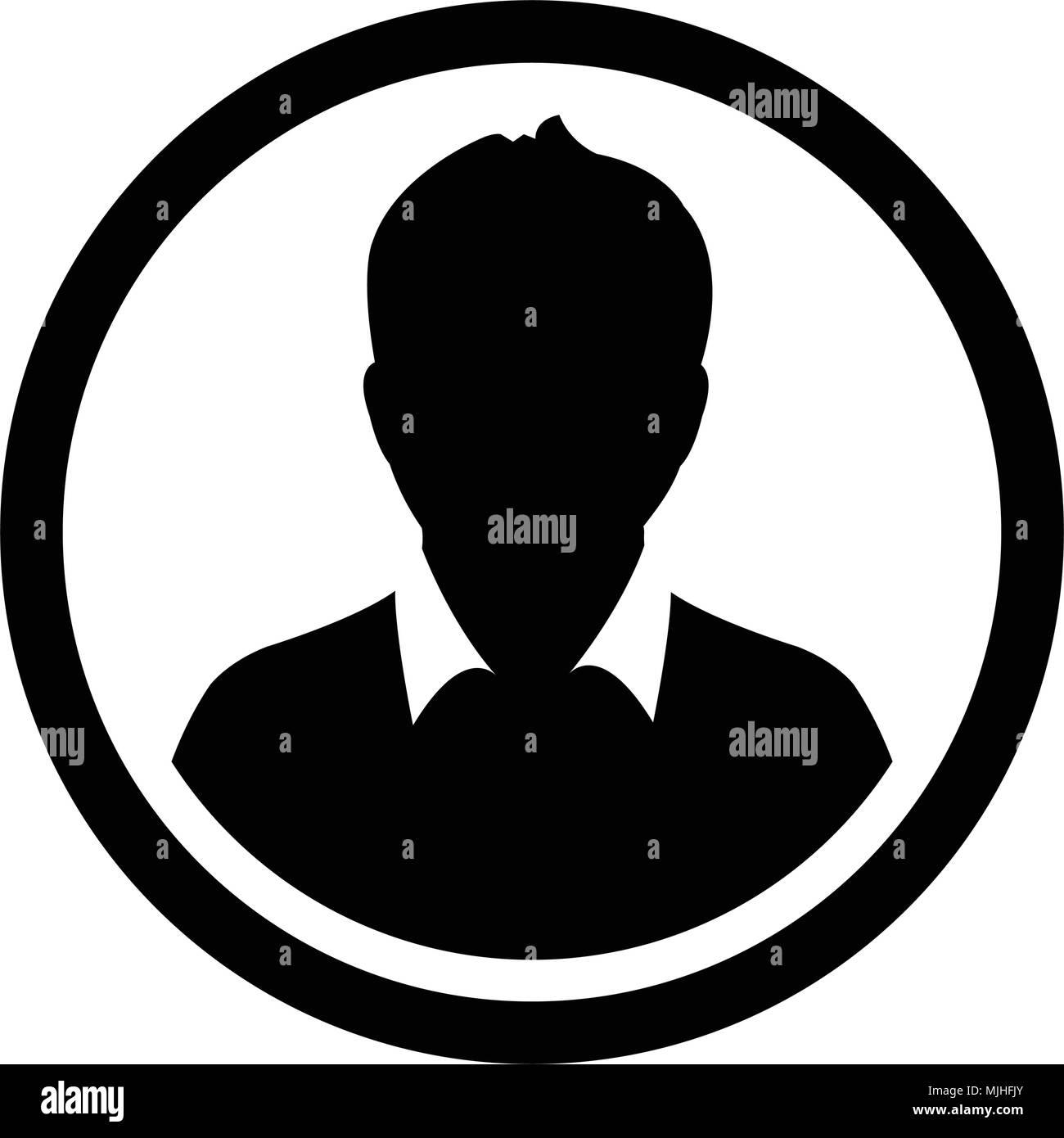 User Icon Vector Male Person Symbol Profile Circle Avatar Sign in Flat ...