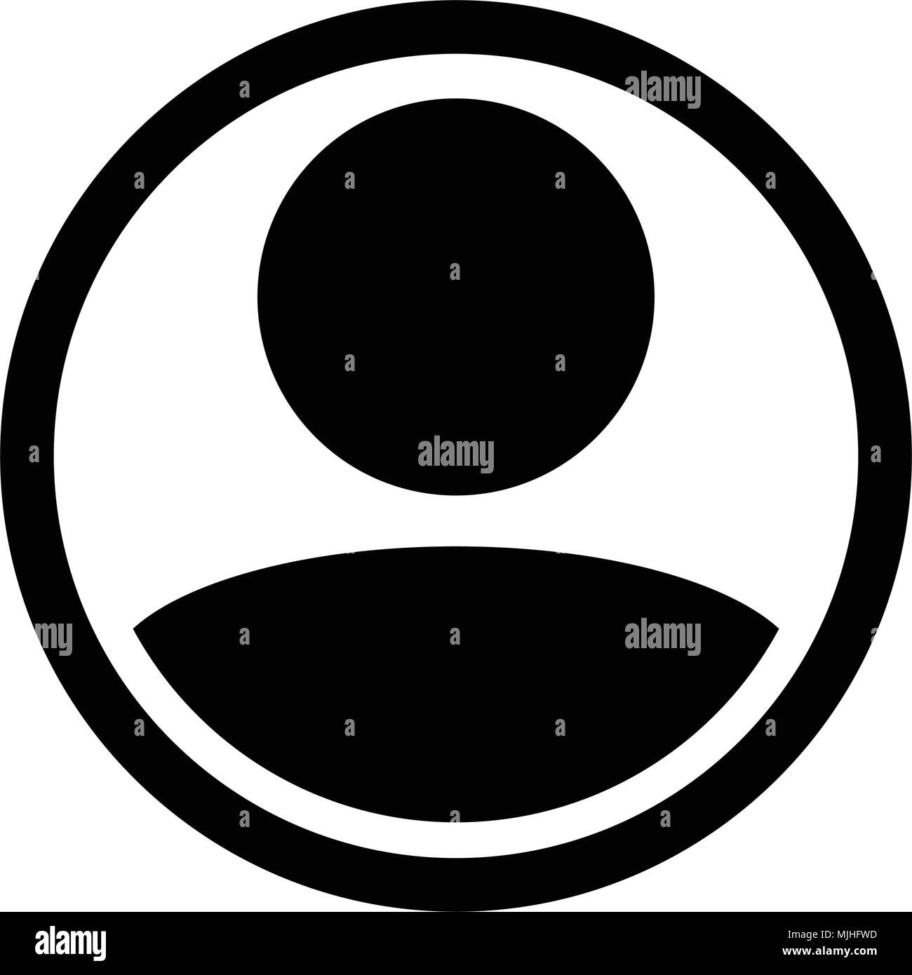 User Icon Vector Male Person Symbol Profile Circle Avatar Sign in Flat ...