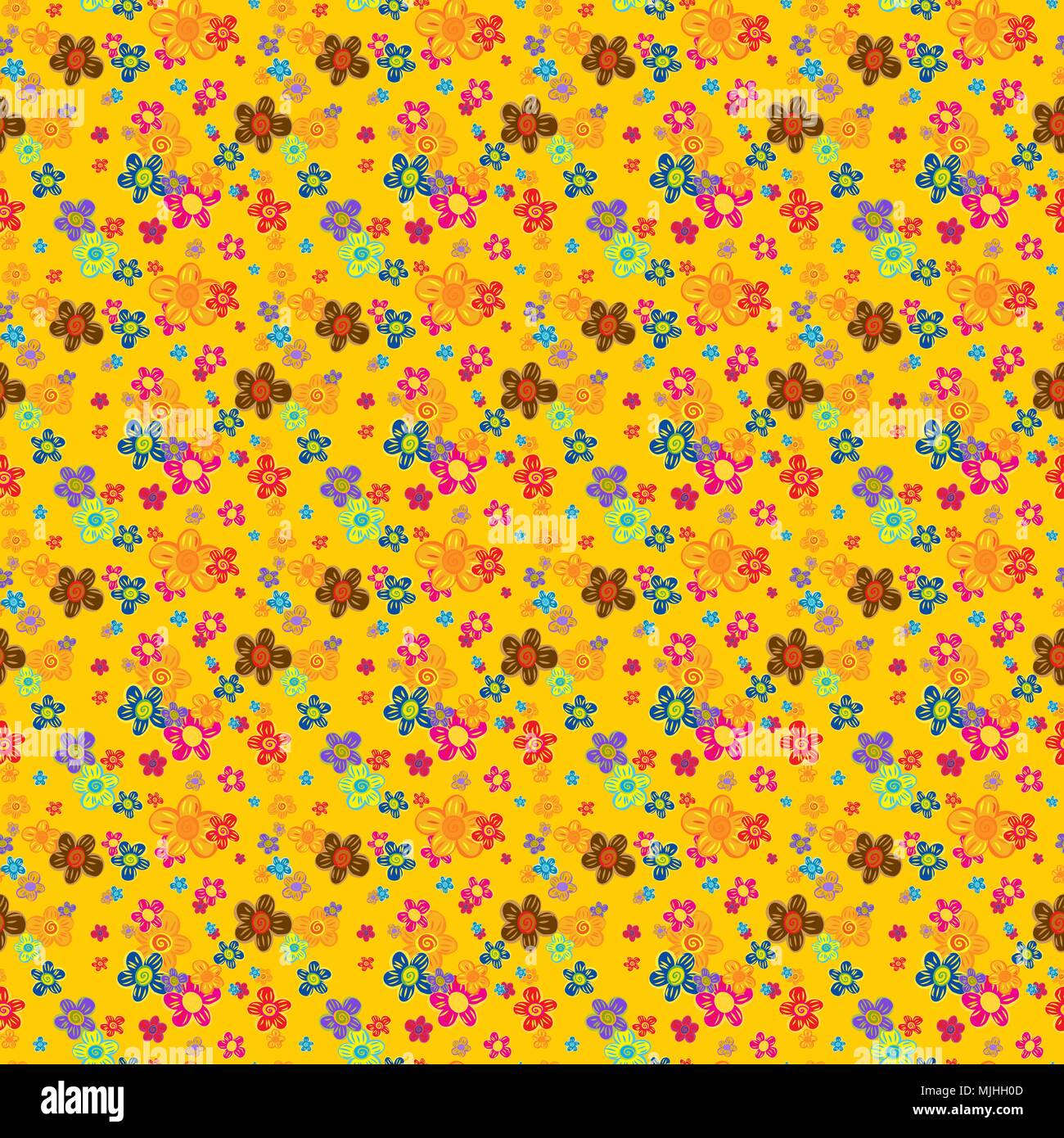 Seamless repeating floral background Stock Vector Image & Art - Alamy