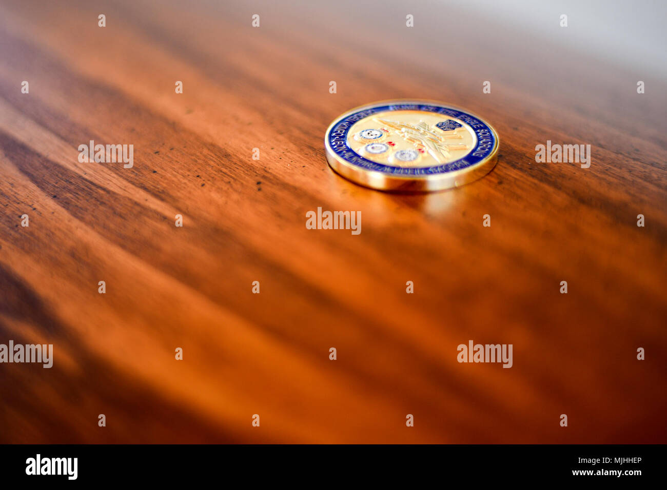A 4th Fighter Wing commander's coin was placed on the casket of Col ...