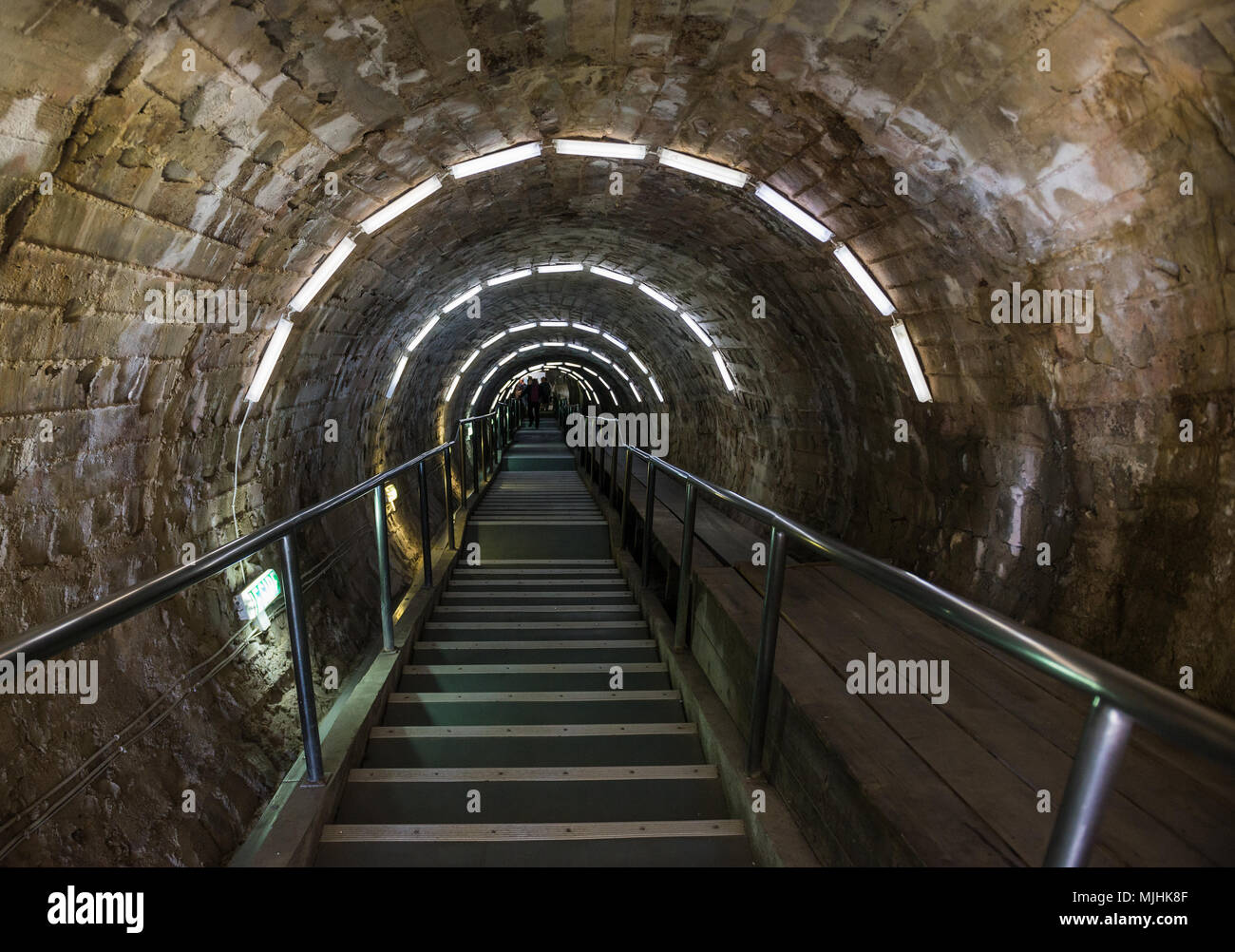 Entrance to Salina Turda salt mine located in the Durgau-Valea Sarata ...