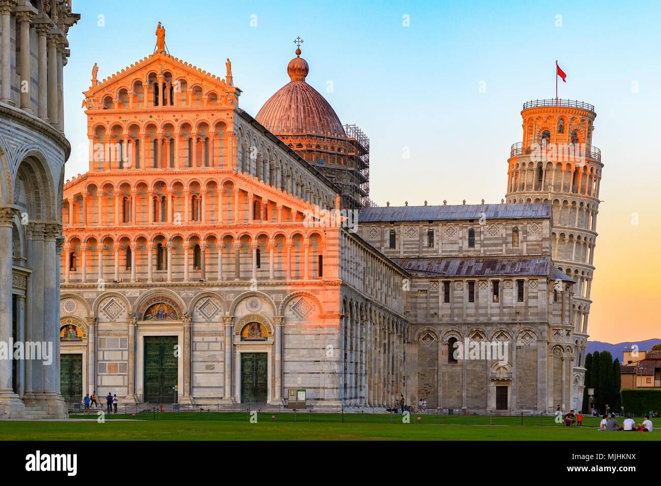 Leaning tower of pisa sunset hi-res stock photography and images - Alamy