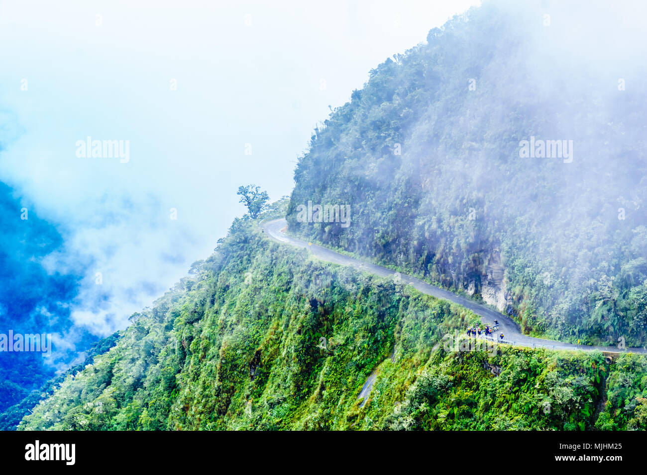 North yungas road hi-res stock photography and images - Alamy