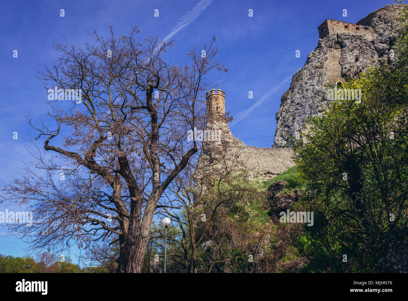 Castle in Devin, borough of Bratislava, one of the oldest castles in ...