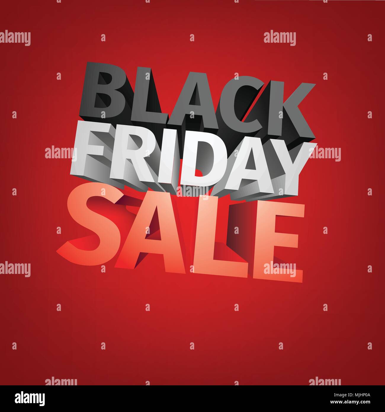 3D big friday sale text isolated on white background . Vector ...
