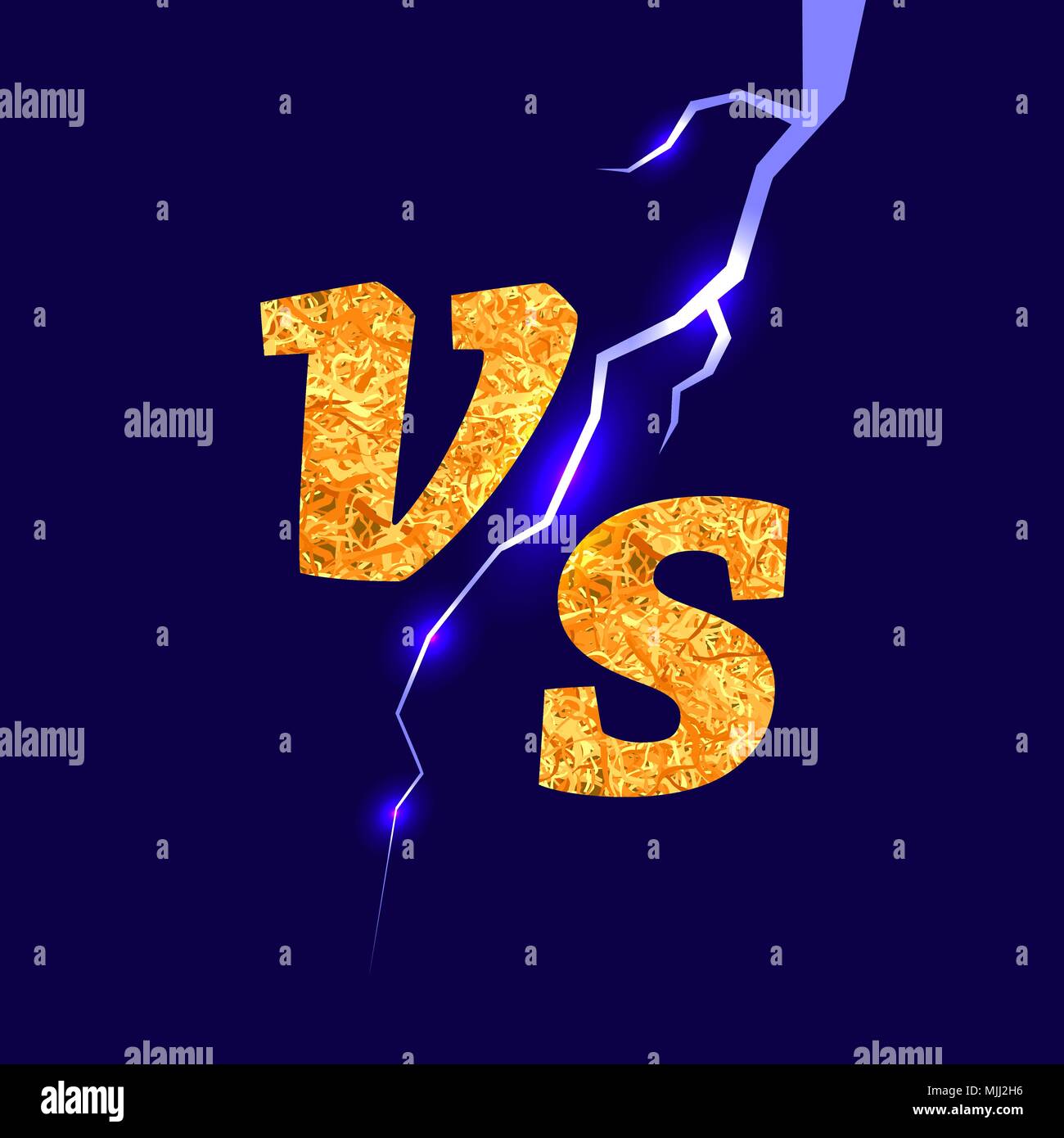 Concept of Confrontation, Together, Standoff, Final Fighting. Versus VS ...