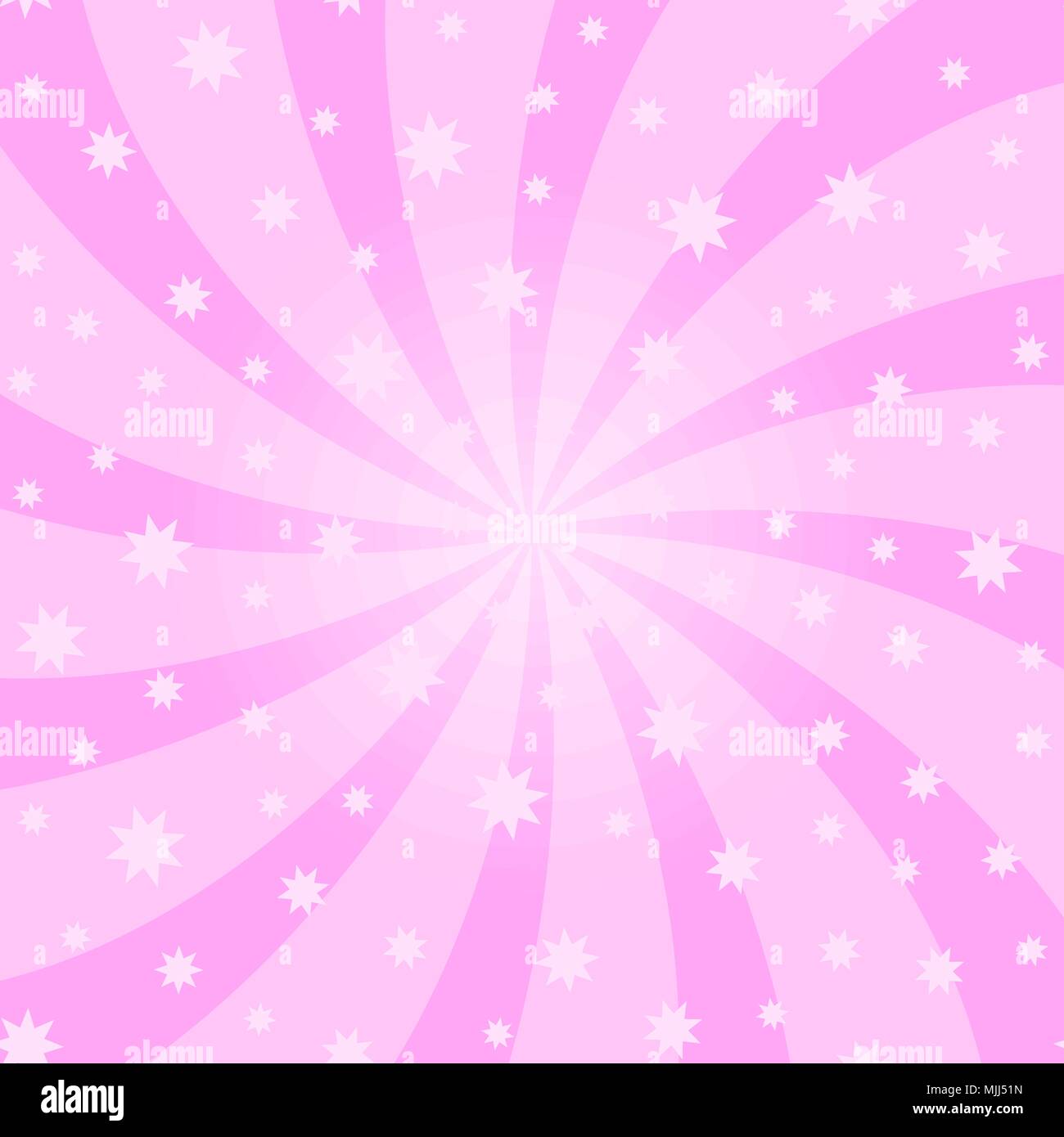 Cartoon Swirl Design. Vortex Starburst Spiral Twirl Square Stock Vector ...