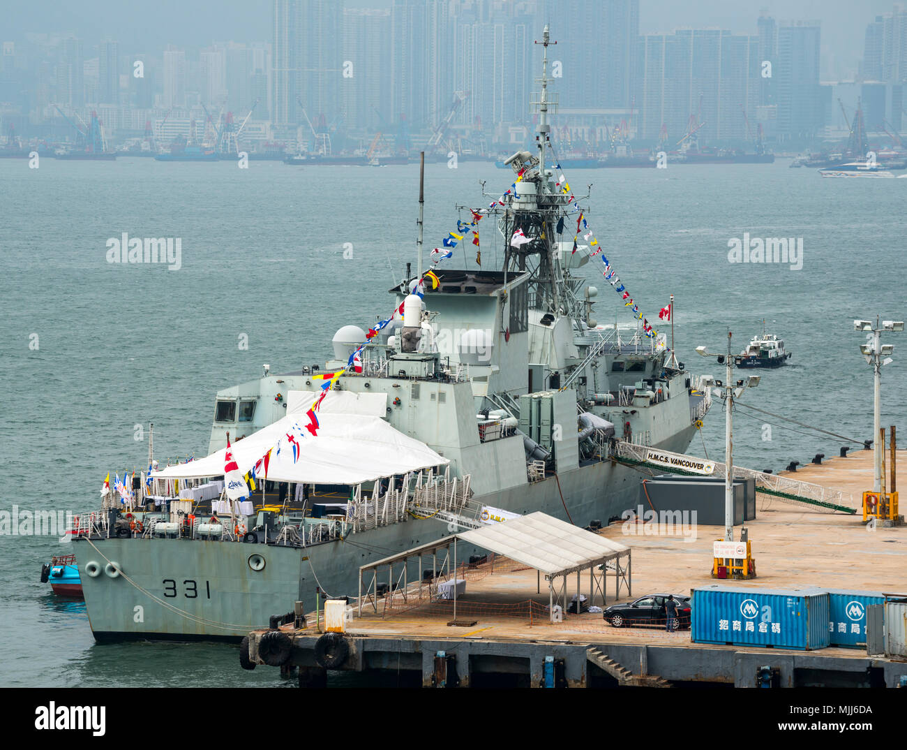 Canadian navy frigate HMCS Vancouver arrives in Hong Kong ahead of ...