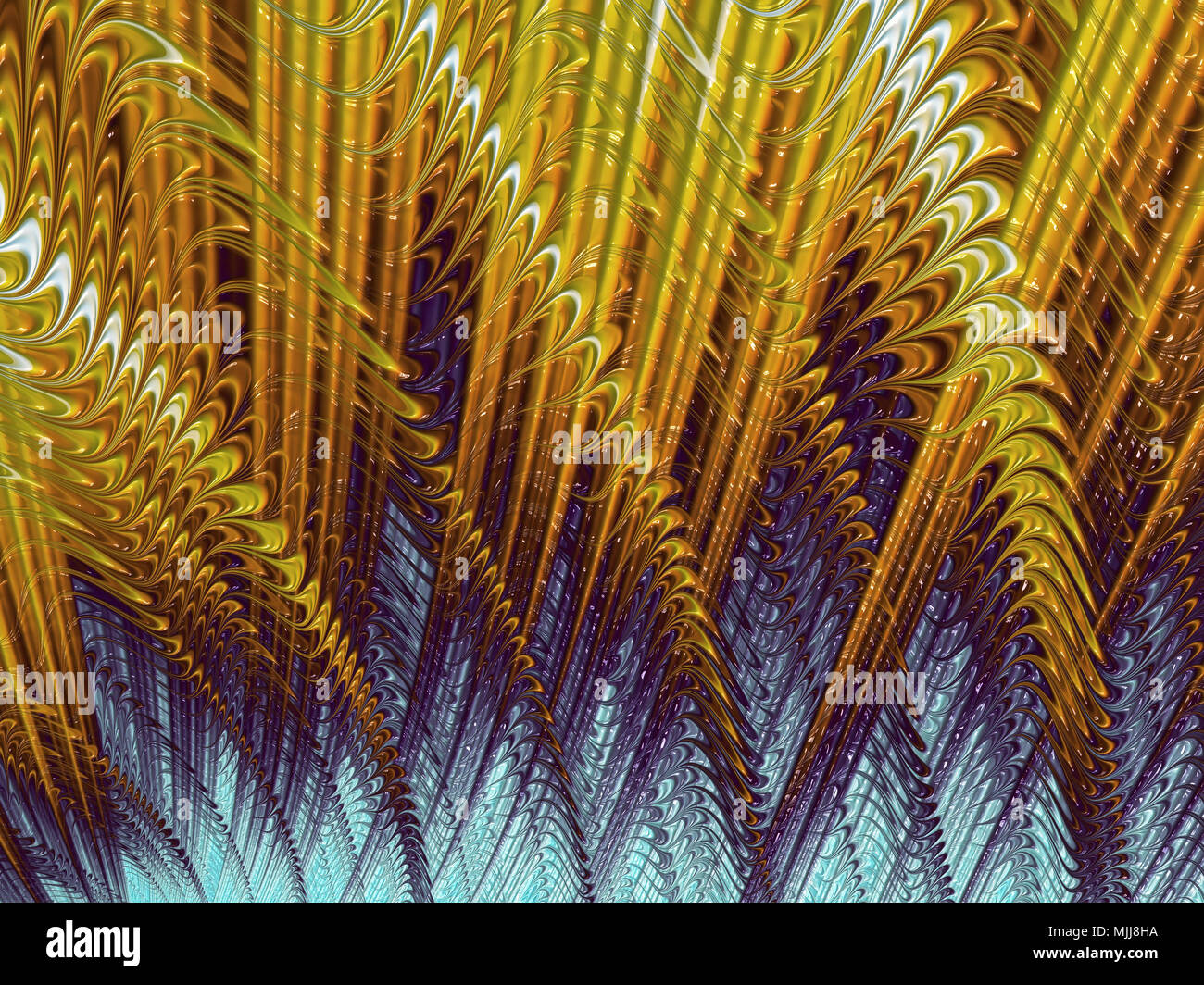 abstract fractal high-resolution textured background with golden ...