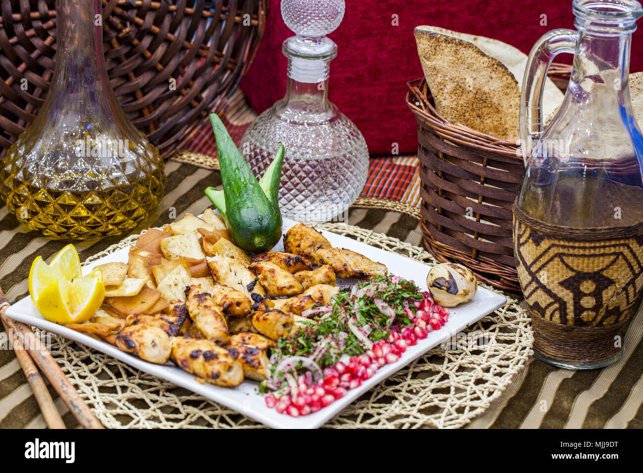 Shish kebab, Arabic food Stock Photo - Alamy