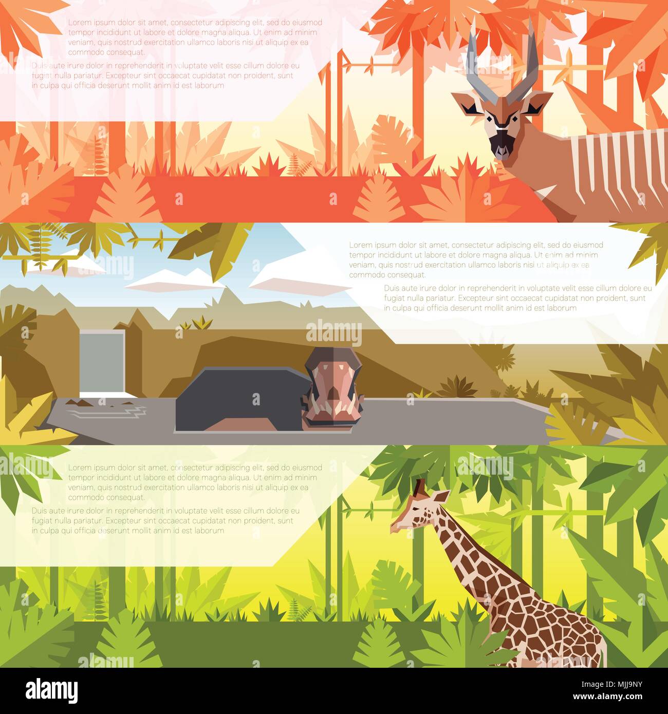 Africa african jungle forest Stock Vector Images - Alamy