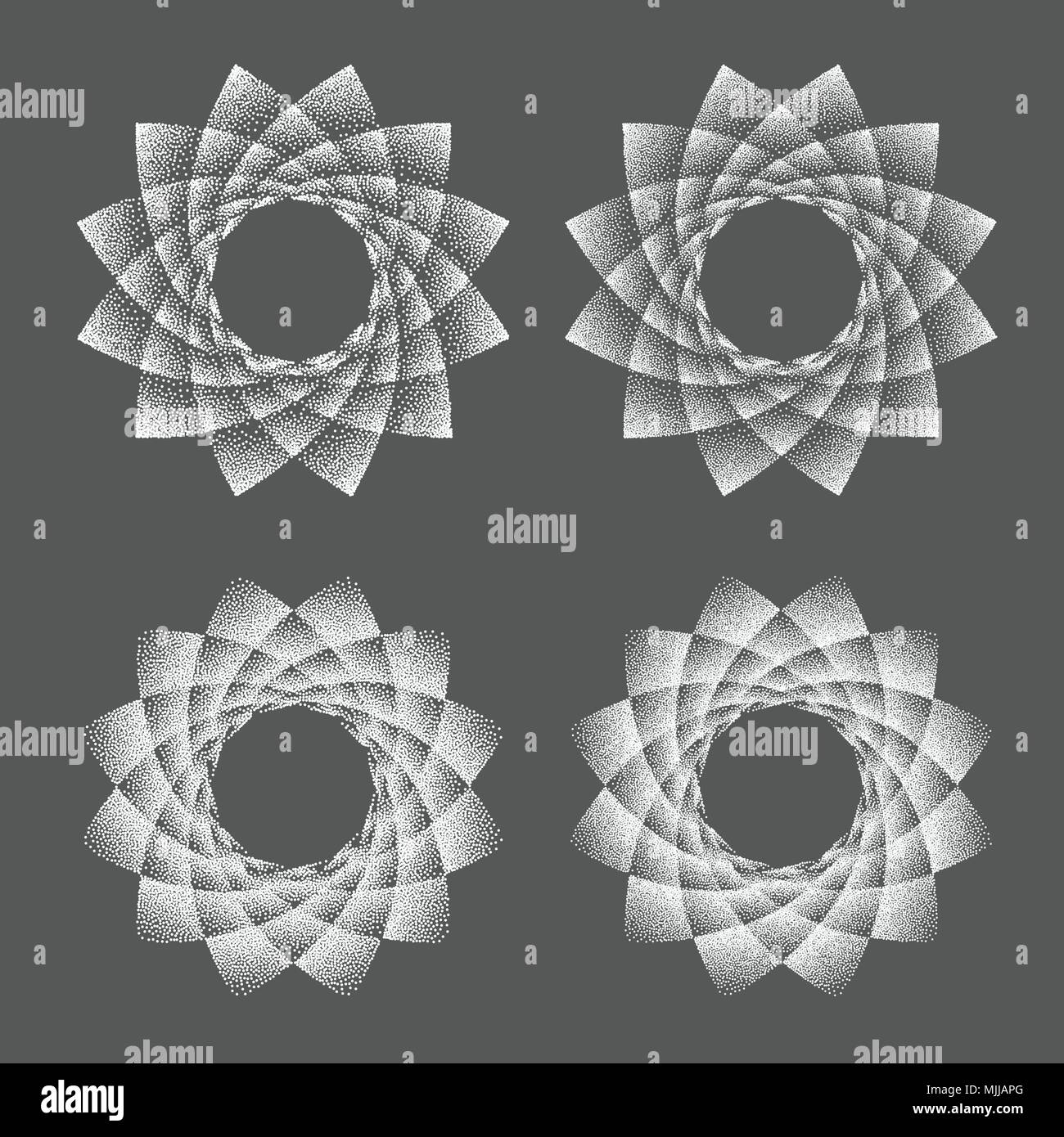 Sacred spiral stippling design hi-res stock photography and images - Alamy