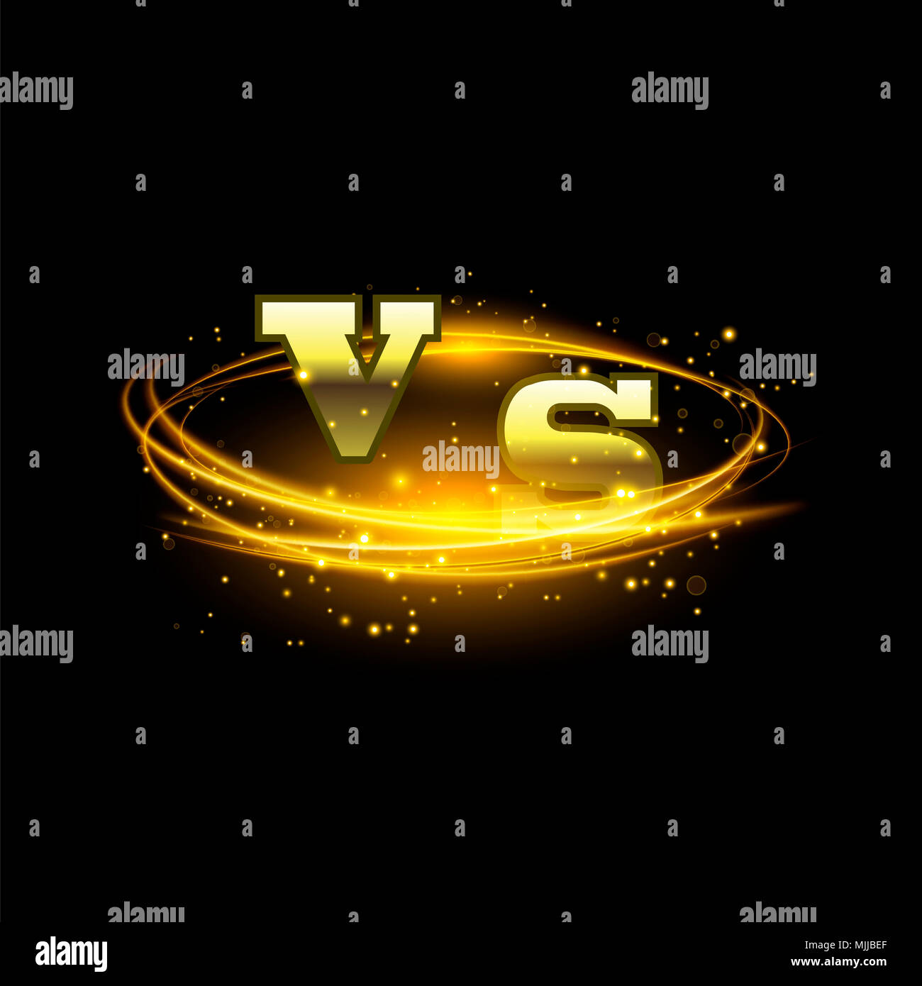 Concept of Confrontation, Together, Standoff, Final Fighting. Versus VS ...