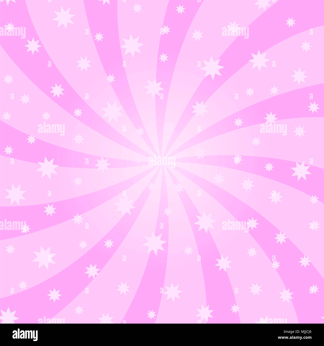 Pink Cartoon Swirl Design. Vortex Starburst Spiral Twirl Square. Helix ...