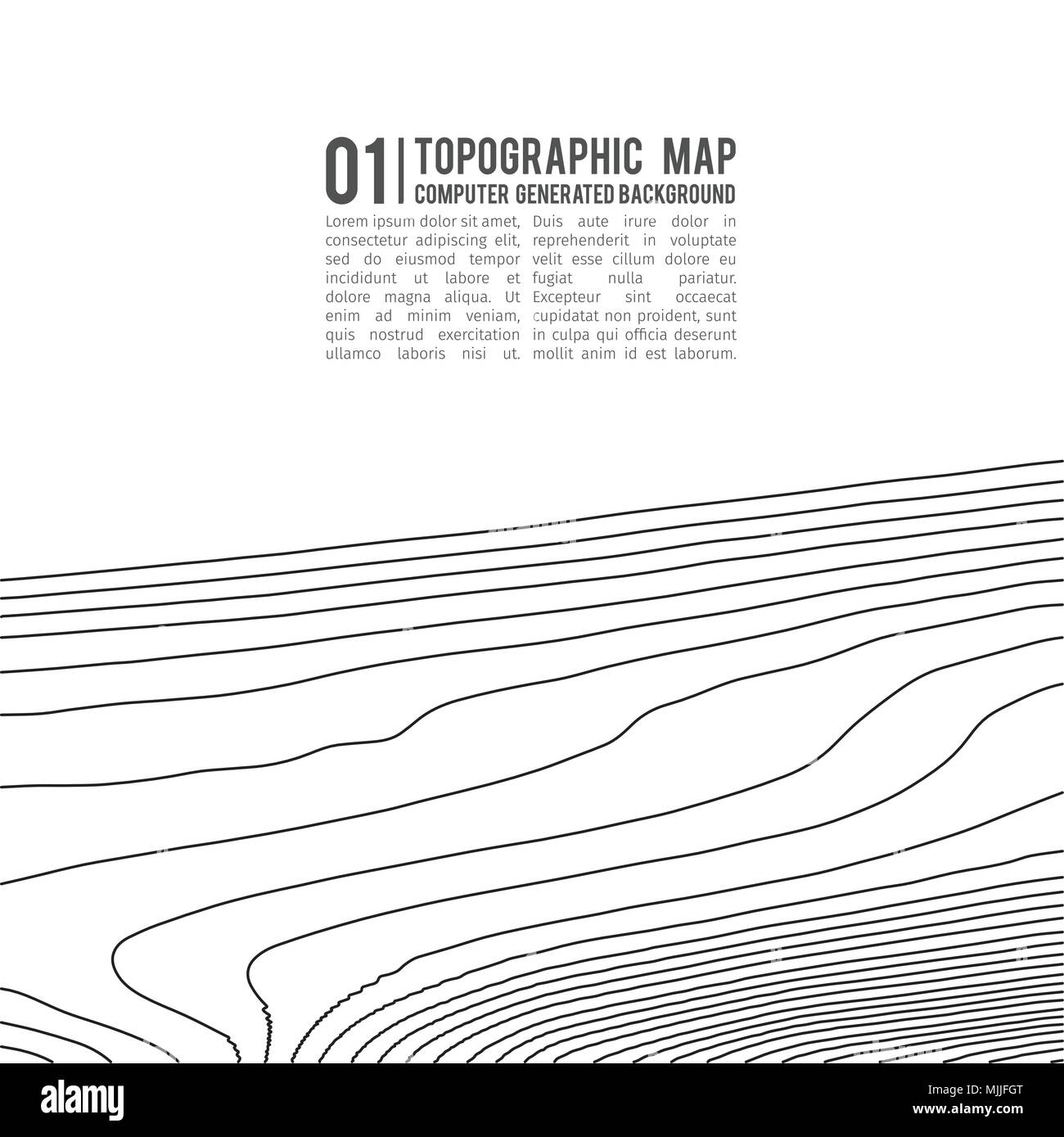 Topographic Map Contour Background Topo Map With Elevation Contour Map Vector Geographic