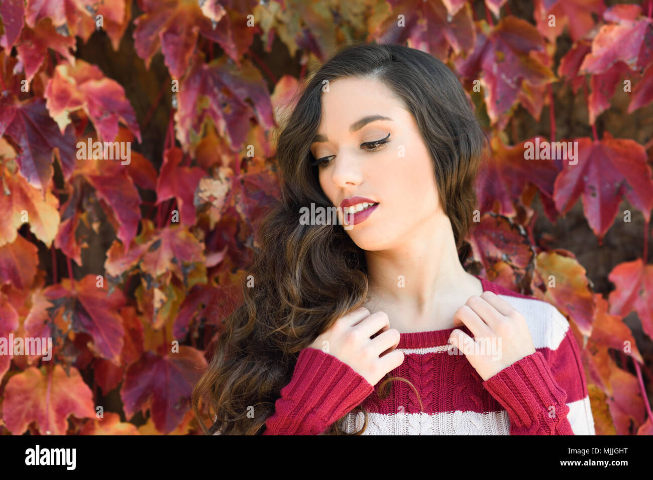 Long hair caucasian hi-res stock photography and images - Alamy