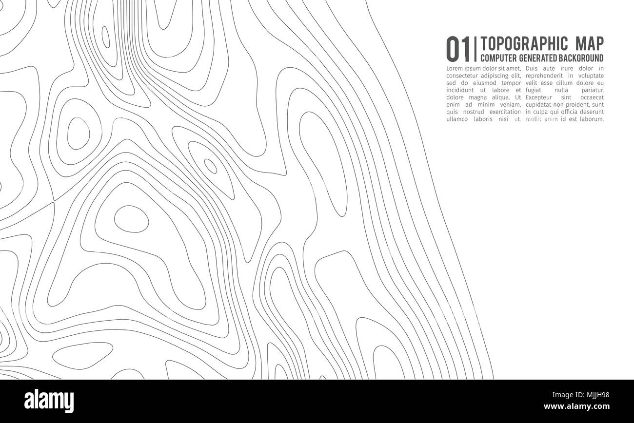 Topographic map contour background. Topo map with elevation. Contour ...