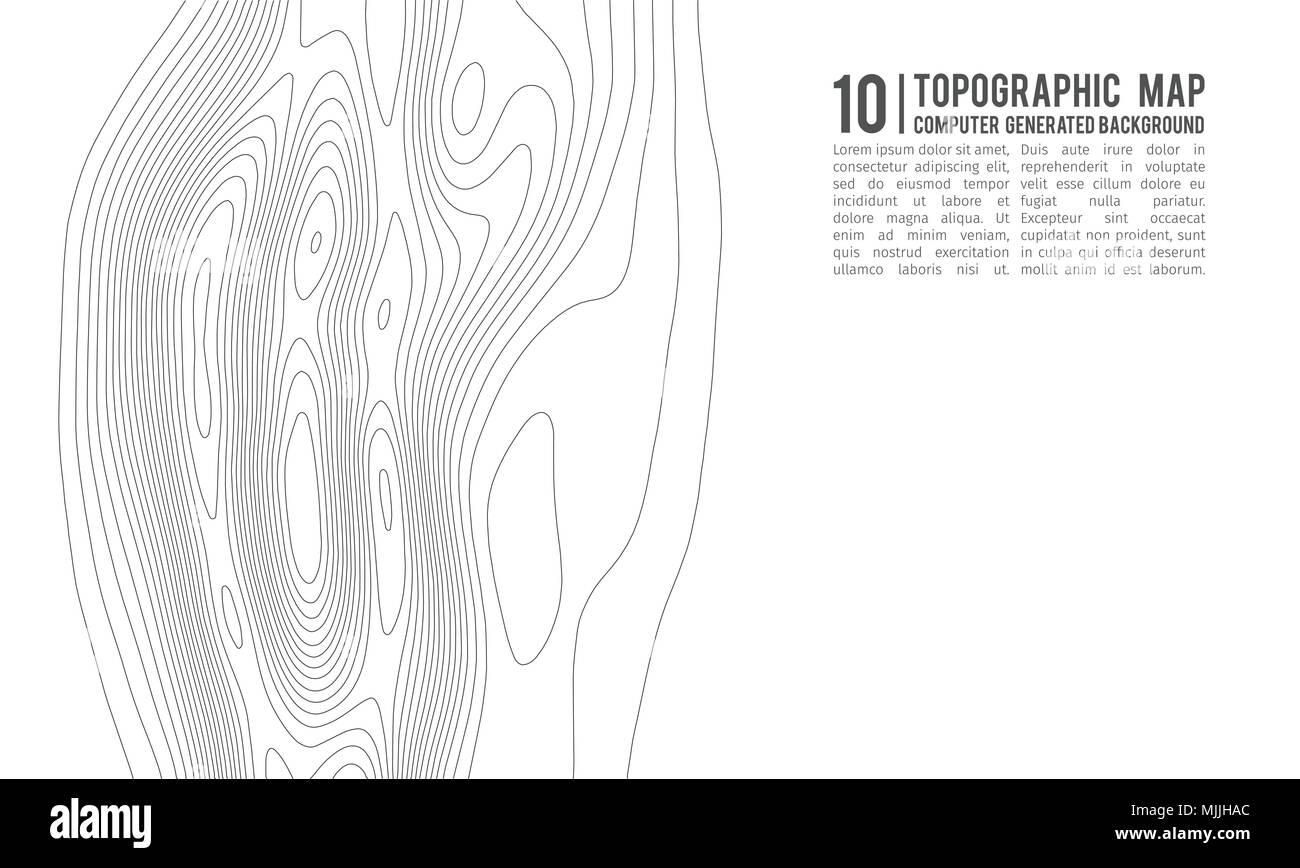 Topographic map contour background. Topo map with elevation. Contour ...