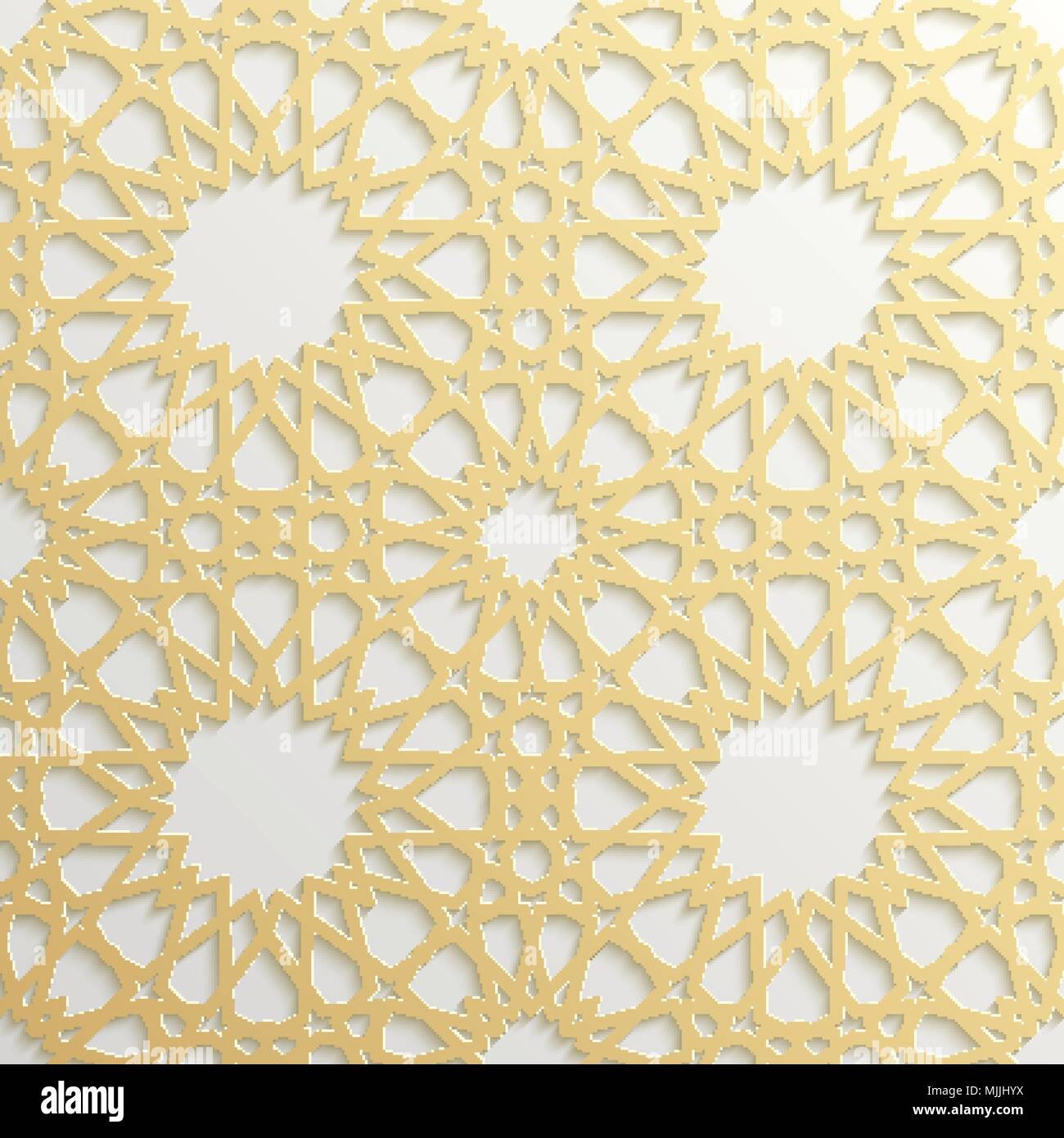 Seamless islamic pattern 3d . Traditional Arabic design element Stock ...