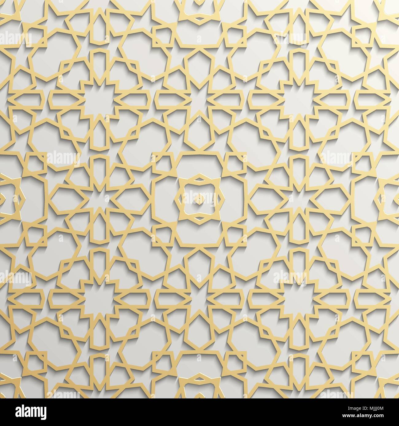 Seamless islamic pattern 3d . Traditional Arabic design element Stock ...