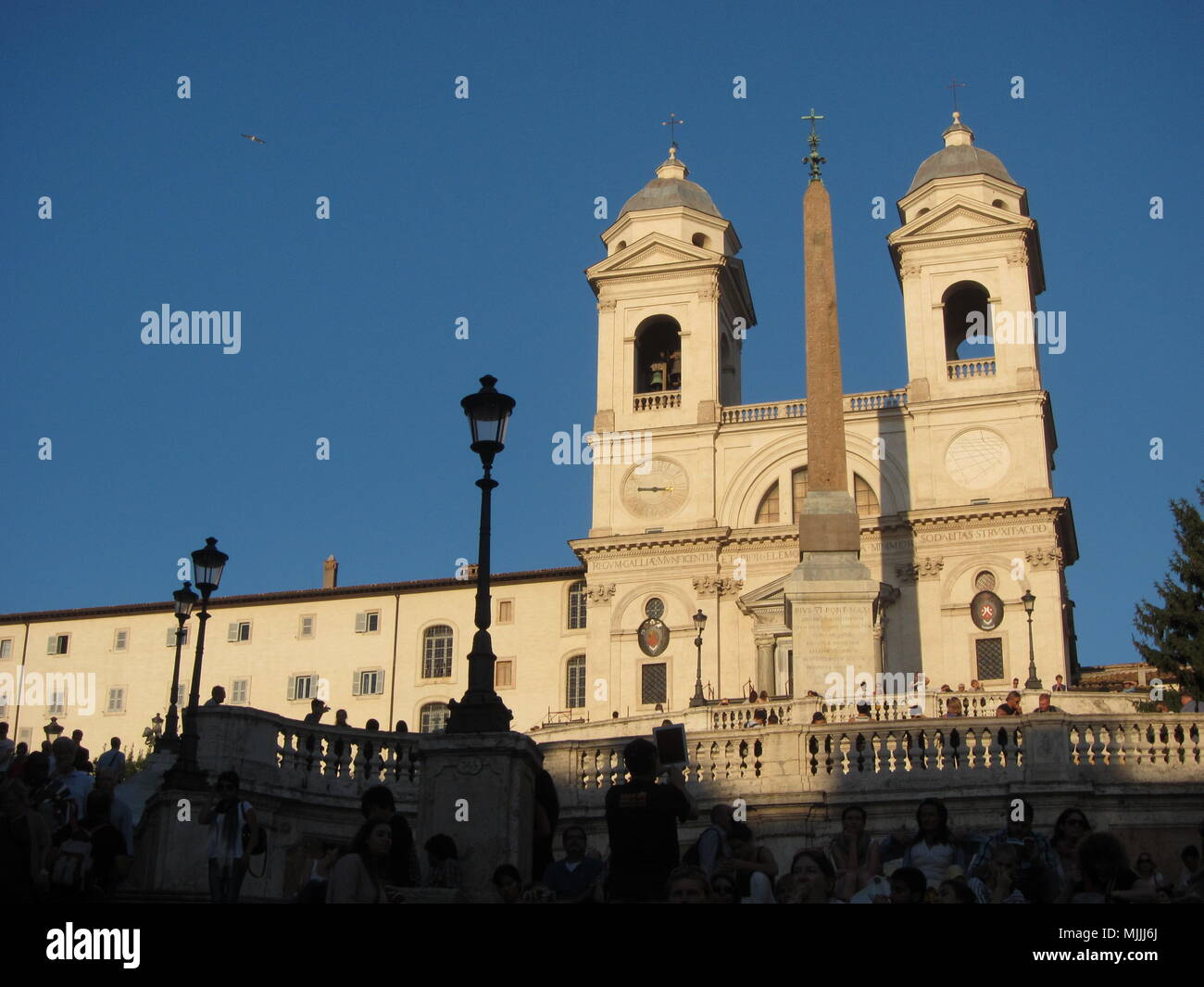Obelisk and church in rome hi-res stock photography and images - Alamy