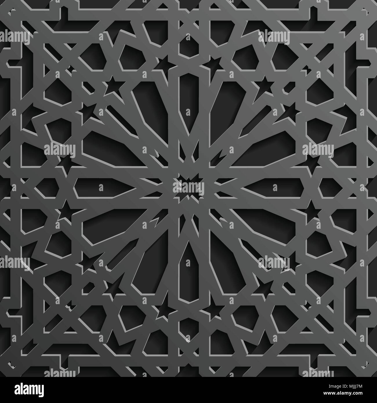 Seamless islamic pattern 3d . Traditional Arabic design element Stock ...