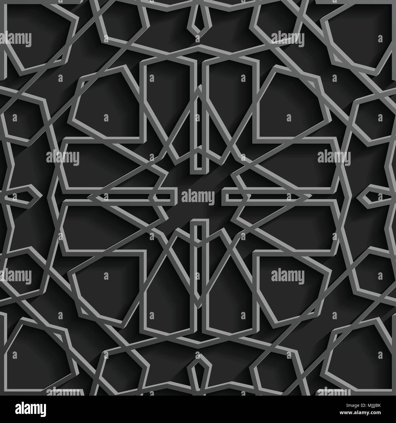 Seamless islamic pattern 3d . Traditional Arabic design element Stock ...